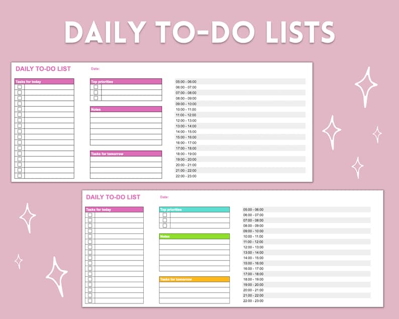 To-do List Tracker Template, Simple Project Overview, Daily Weekly ...