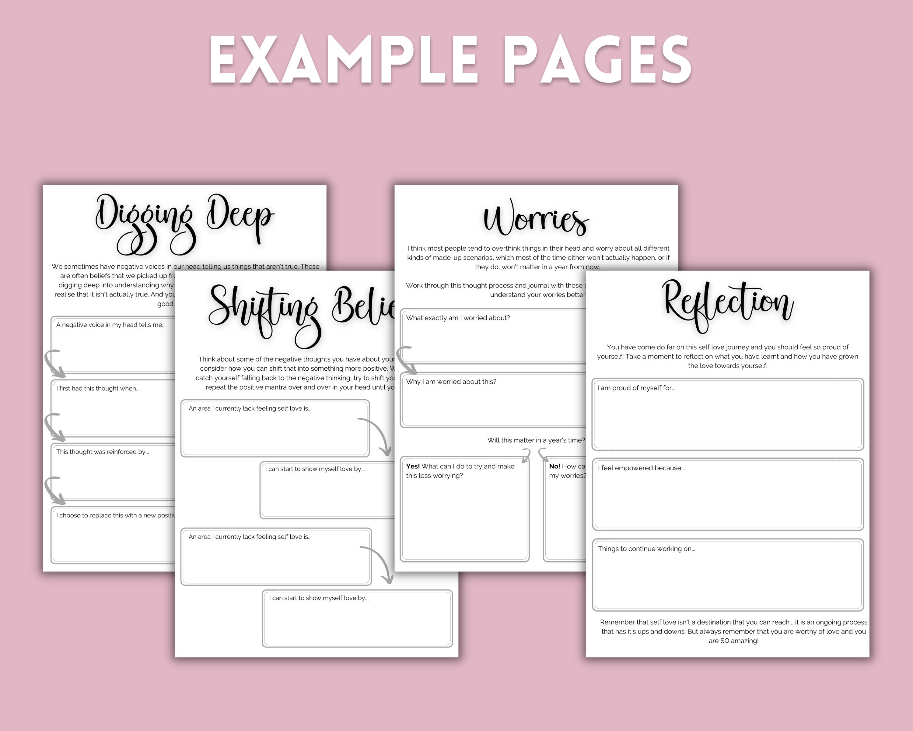 Self Love Digital Journal | Self Care Printable Journal Guide ...