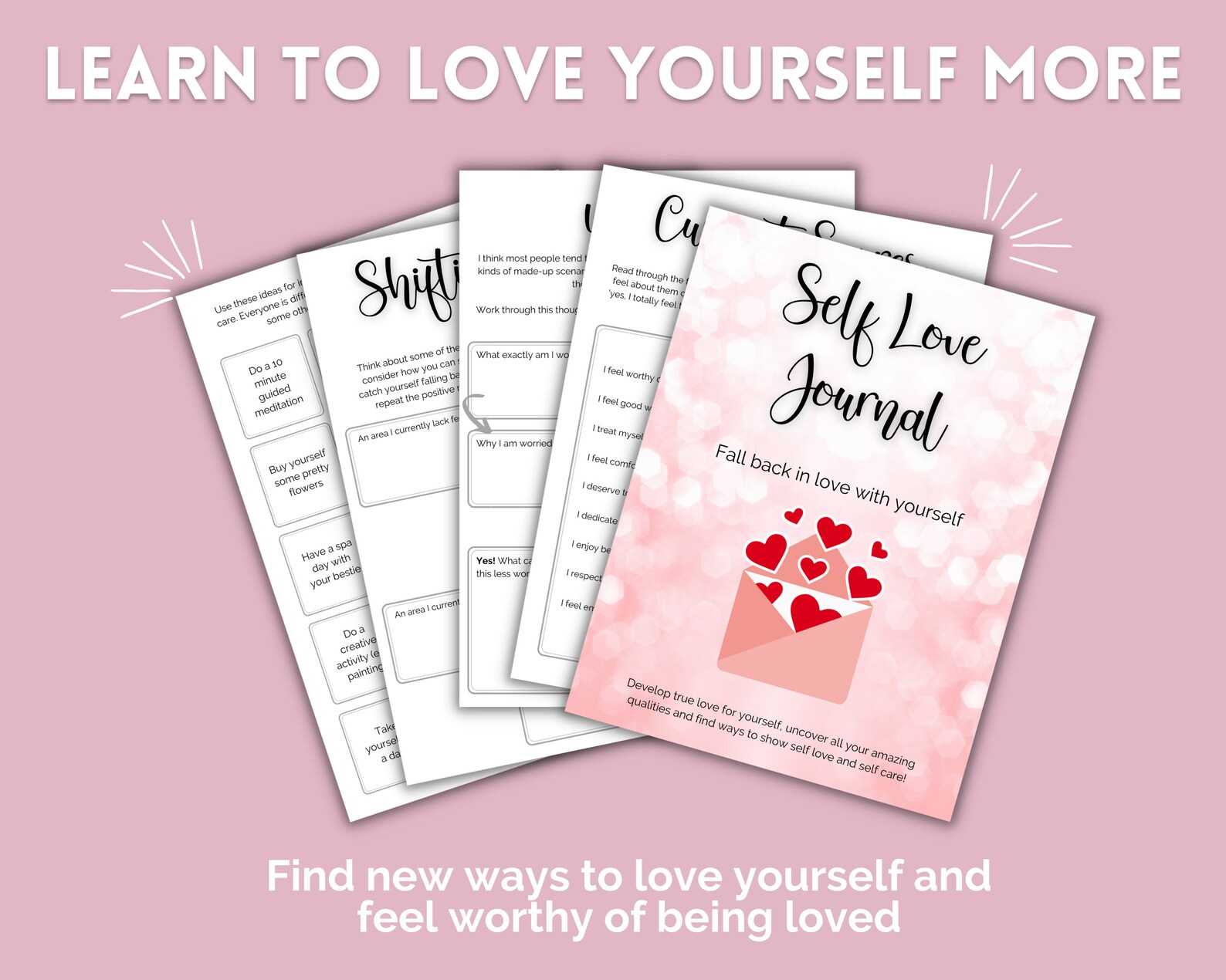 Self Love Digital Journal | Self Care Printable Journal Guide ...