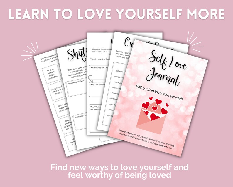 Self Love Digital Journal | Self Care Printable Journal Guide ...