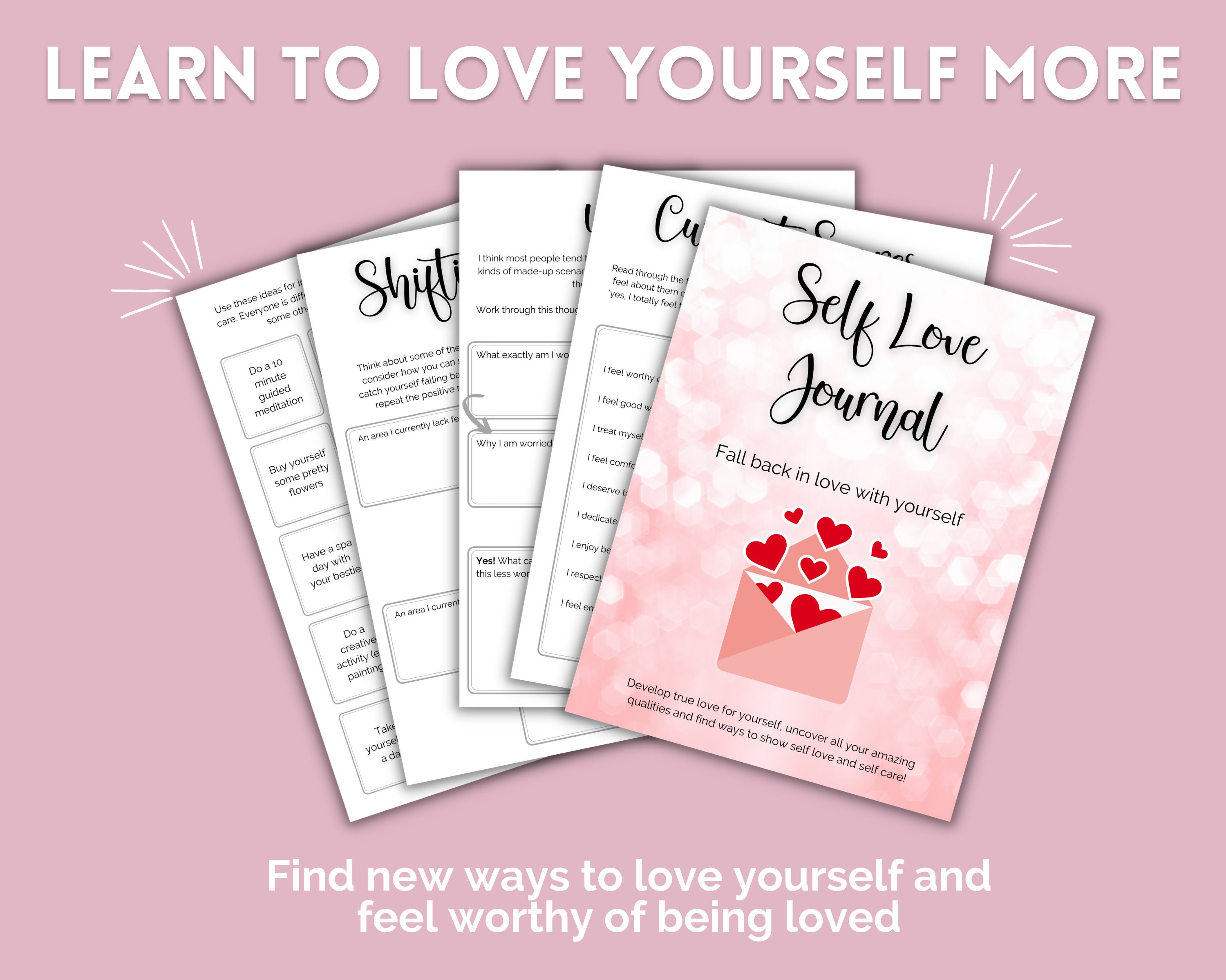 Self Love Digital Journal | Self Care Printable Journal Guide ...