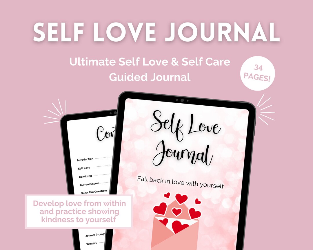 Self Love Digital Journal | Self Care Printable Journal Guide ...