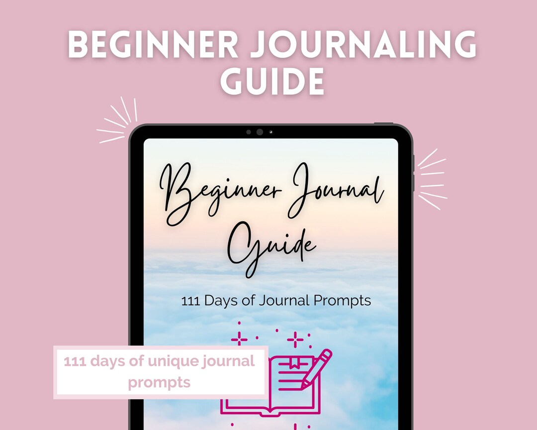 Beginner Journal Guide | Guided Digital Journal | 111 Daily Journaling ...