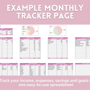 Simple Monthly Budget Tracker Google Sheets Template, Finance Tracker ...