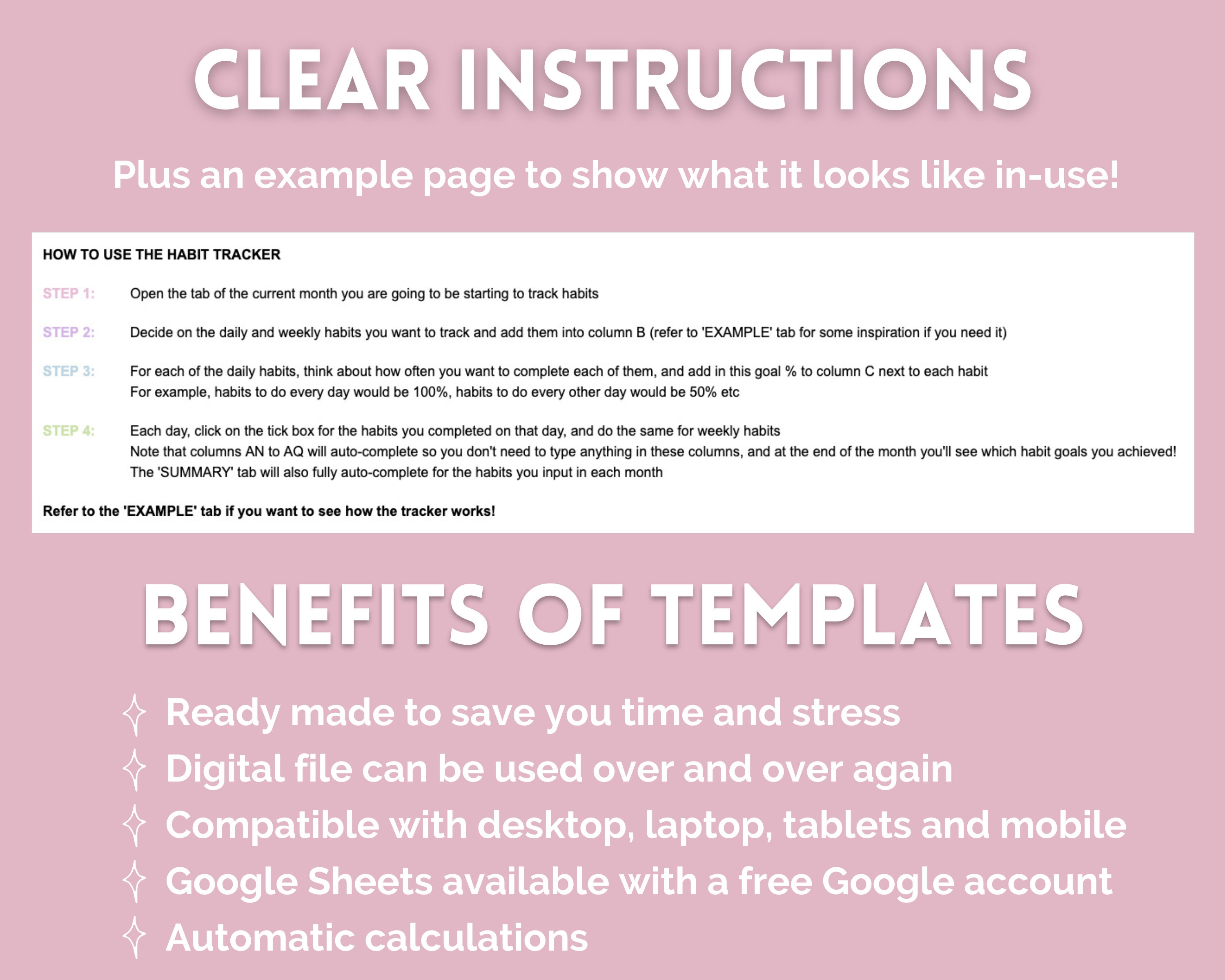 Habit Tracking Bundle | Routine and Habit Journal Prompts | Google ...