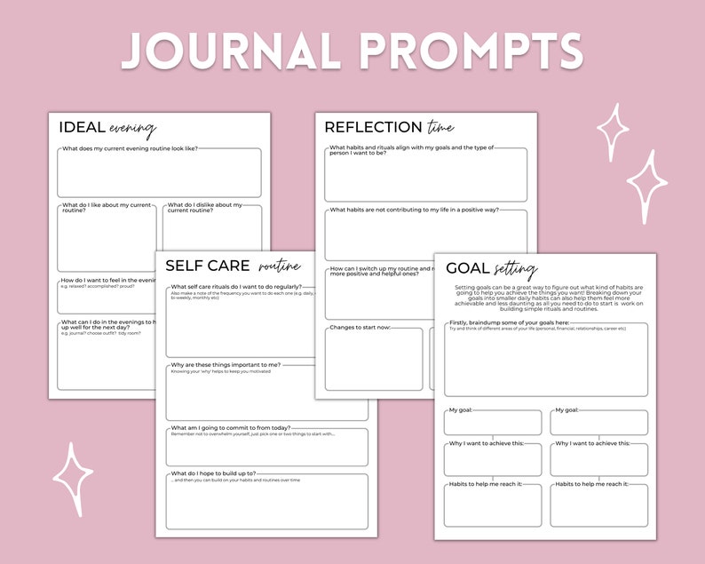 Habit and Routine Journal and Template | Habit Tracker Printable ...