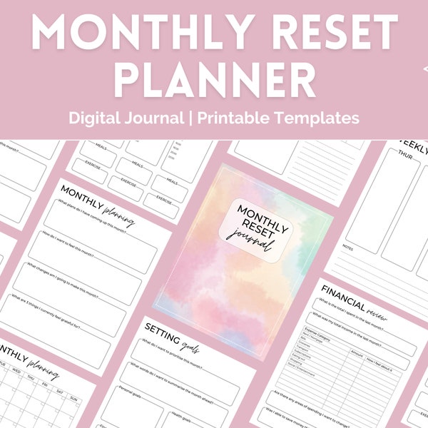 Template to Reset Life - Etsy