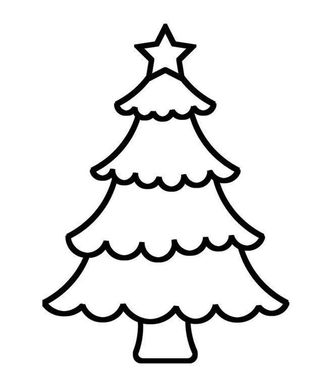 Tree Print Outline | Svg Png Dxf Eps Instant Digital Download - Etsy