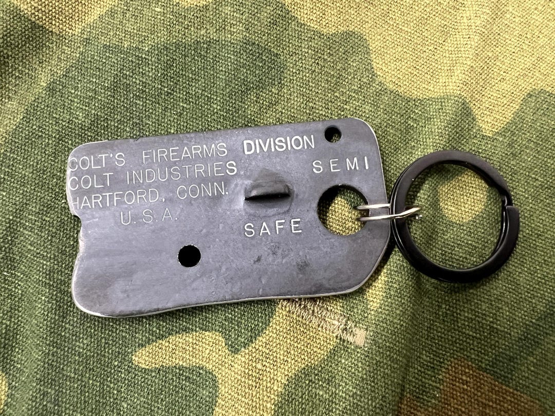 Colt M16A1 Keychain Made From Retired Surplus Demilled M16, -- USGI ...