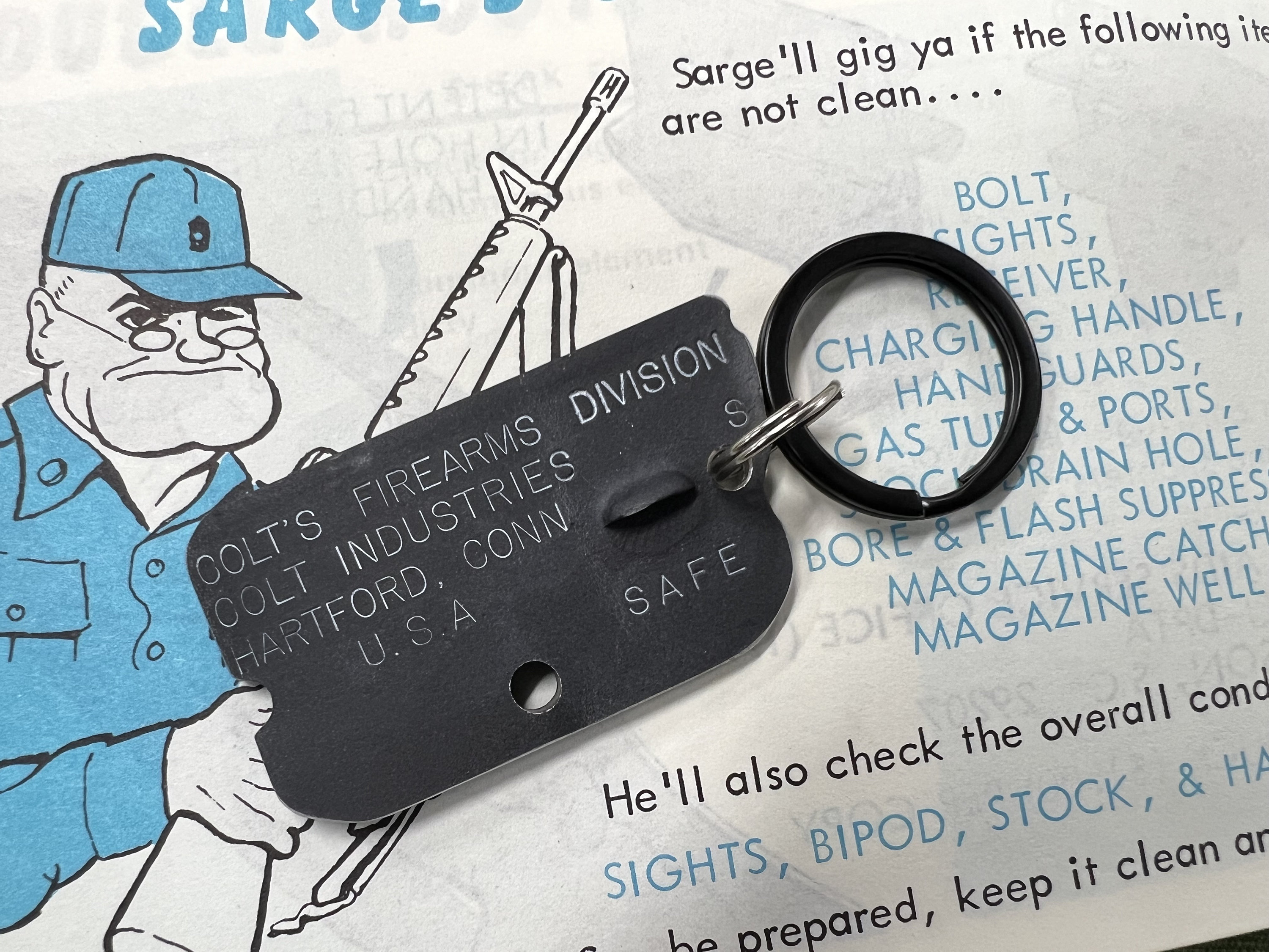 Colt M16A1 Keychain Made From Retired Surplus Demilled M16, USGI ...