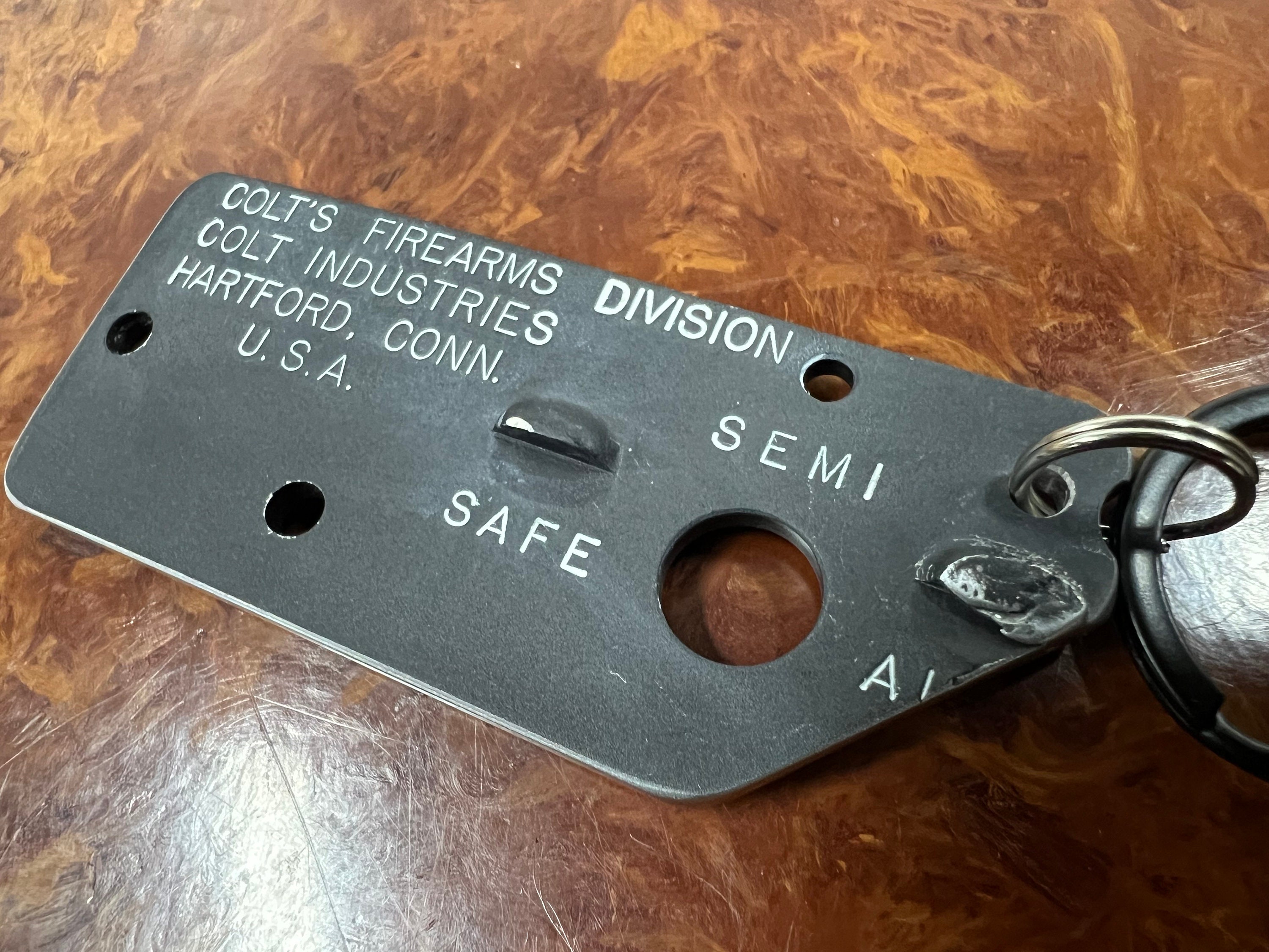 Colt M16A1 Keychain Made From Retired Surplus Demilled M16, USGI ...