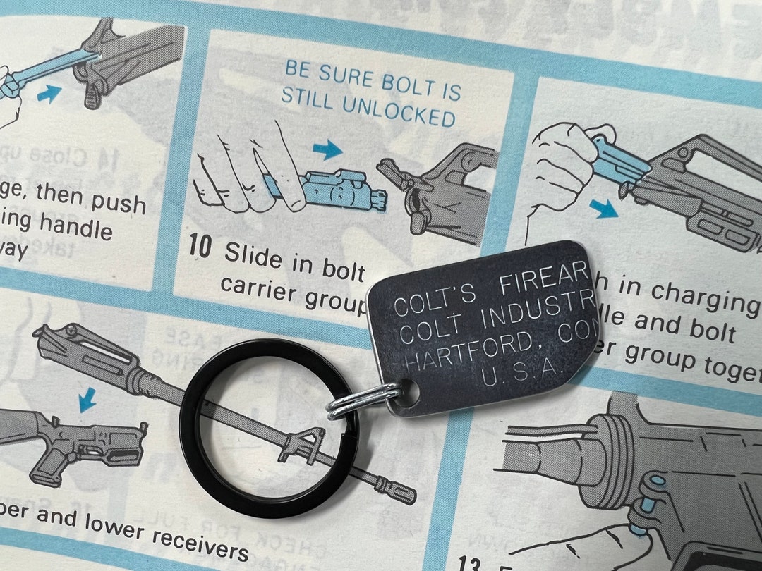 Colt M16A1 Keychain Made From Retired Surplus Demilled M16, -- USGI ...