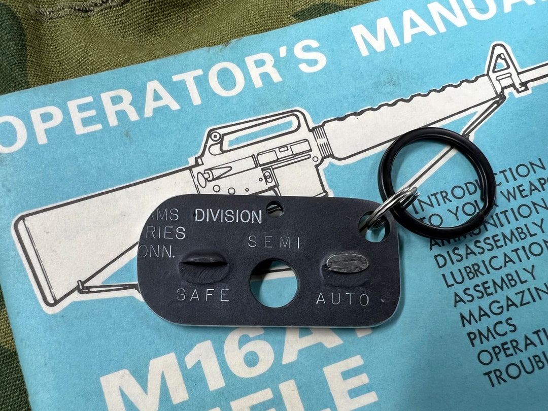Colt M16A1 Keychain Made From Retired Surplus Demilled M16, -- USGI ...