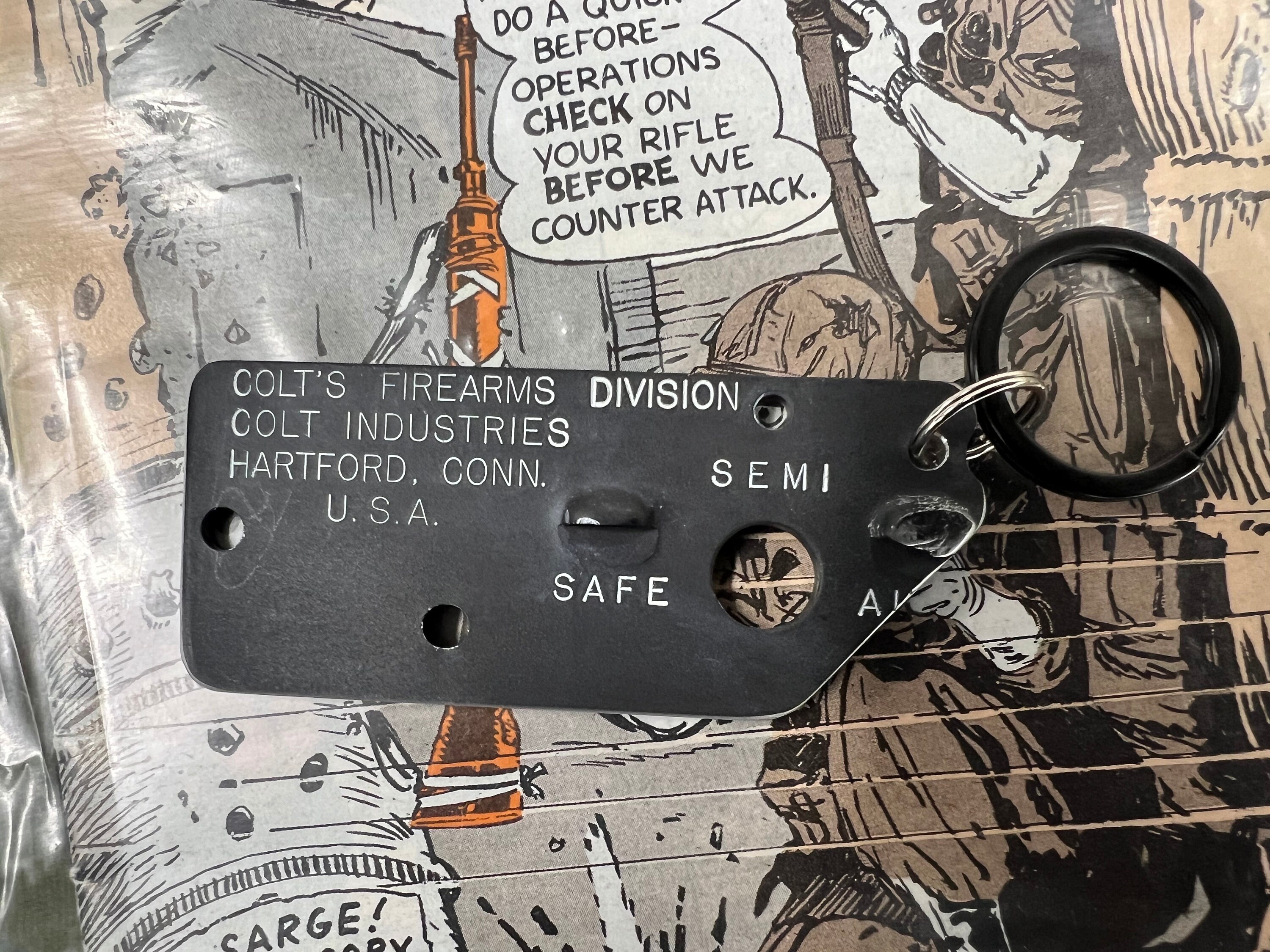 Colt M16A1 Keychain Made From Retired Surplus Demilled M16, -- USGI ...