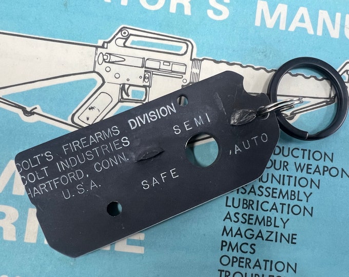 Colt M16A1 Keychain Made From Retired Surplus Demilled M16, -- USGI ...