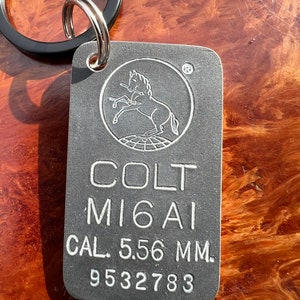 Colt M16A1 Keychain Made From Retired Surplus Demilled M16, -- USGI ...