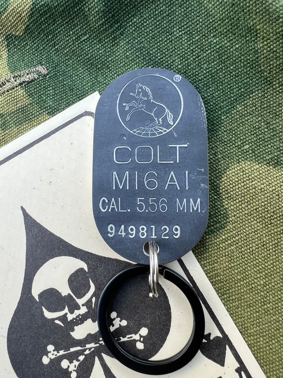 Colt M16A1 Keychain Made from Retired Surplus Demille… - Gem