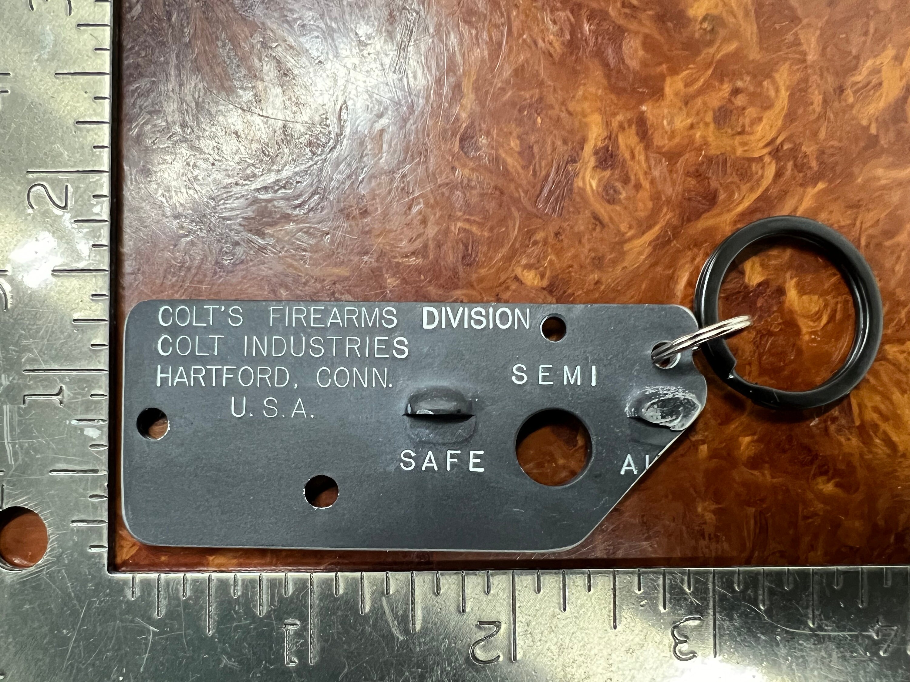 Colt M16A1 Keychain Made From Retired Surplus Demilled M16, -- USGI ...