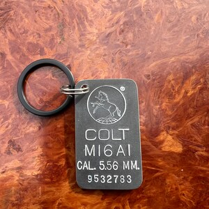 Colt M16A1 Keychain Made From Retired Surplus Demilled M16, -- USGI ...