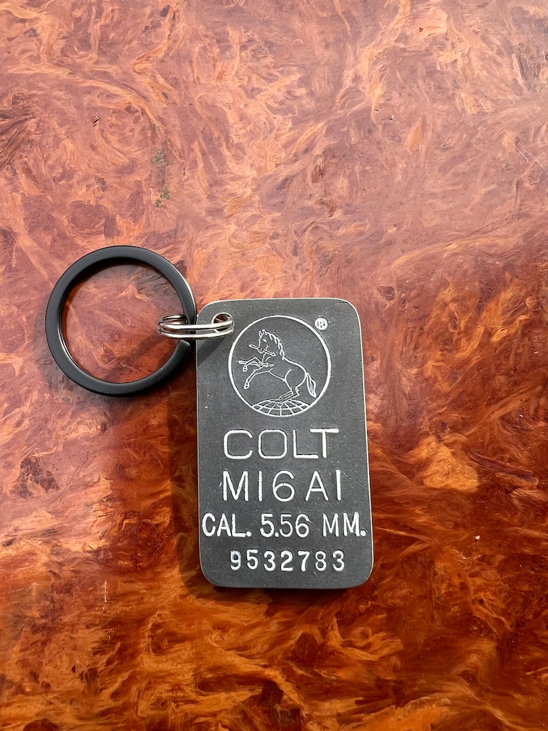 Colt M16A1 Keychain Made From Retired Surplus Demilled M16, -- USGI ...