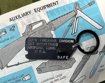 Colt M16A1 Keychain Made From Retired Surplus Demilled M16, USGI ...