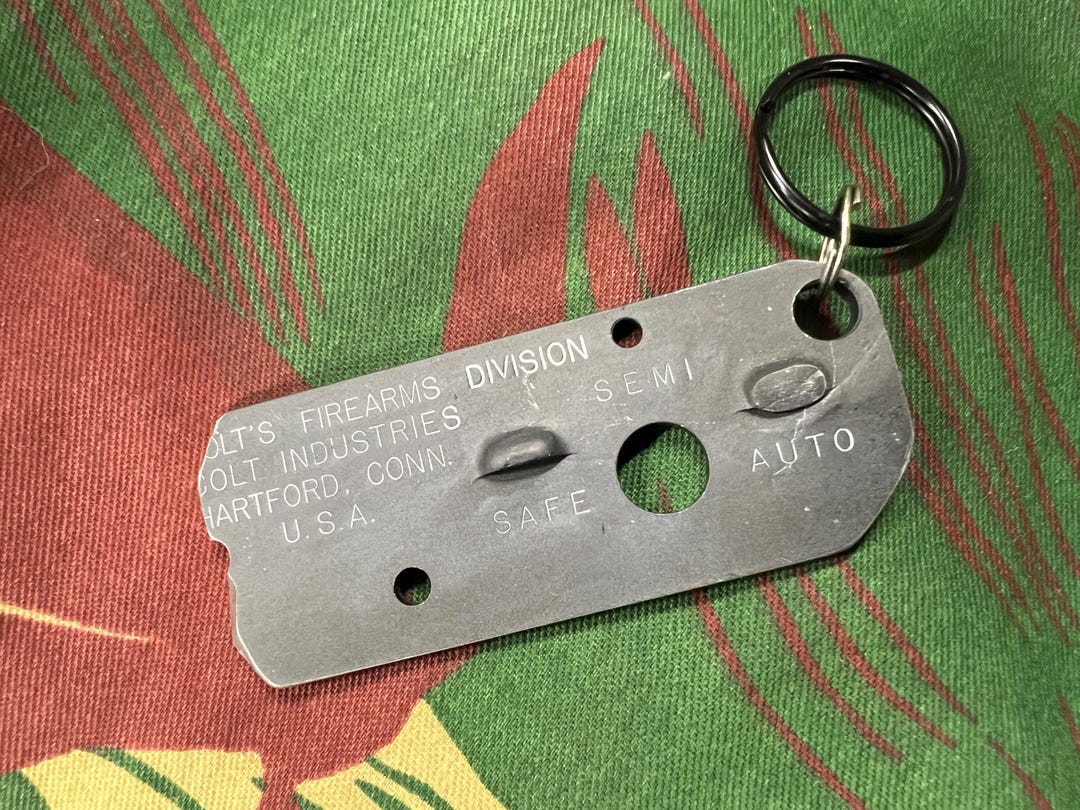 Colt M16A1 Keychain Made From Retired Surplus Demilled M16, USGI ...