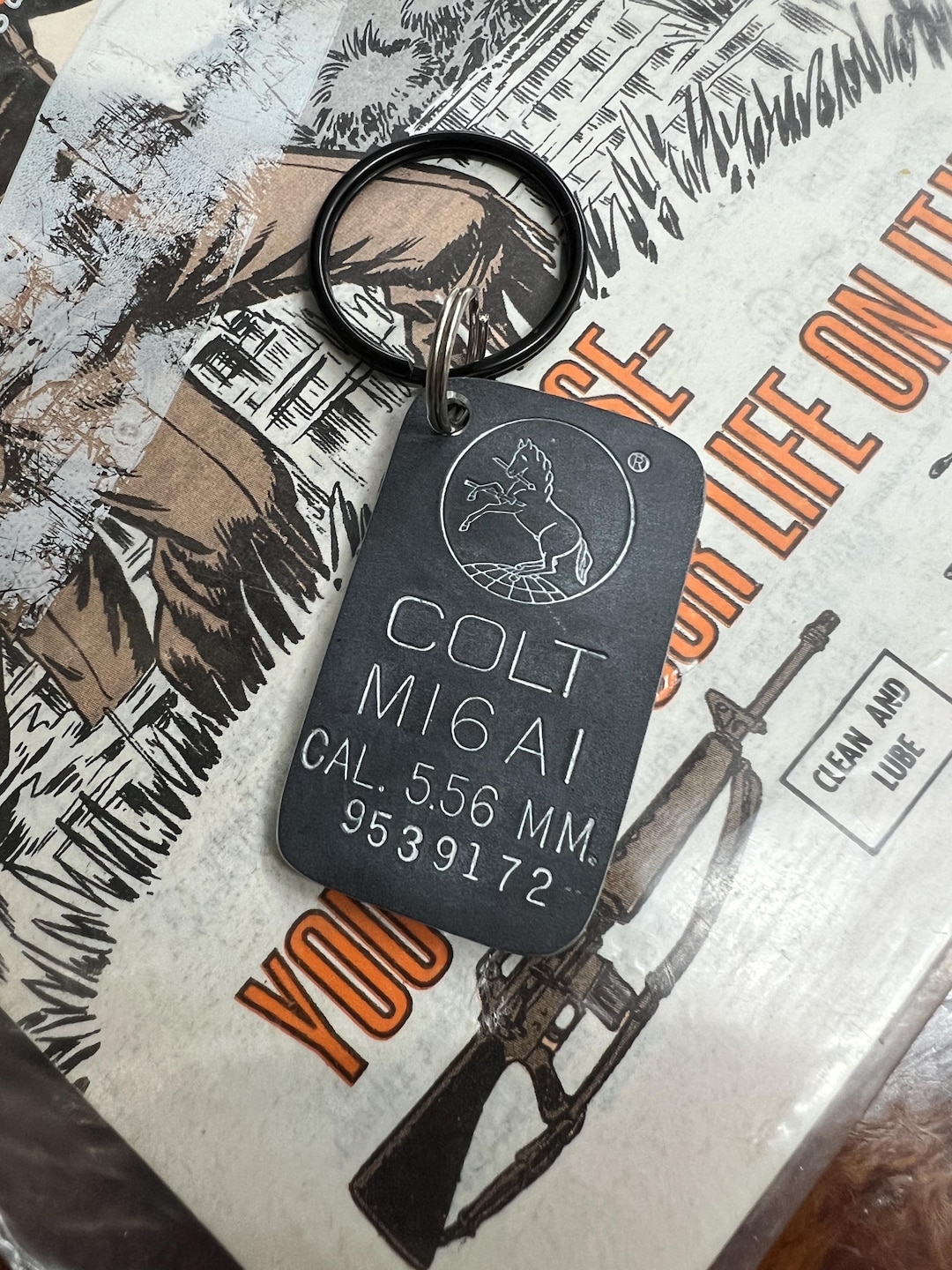 Colt M16A1 Keychain Made From Retired Surplus Demilled M16, USGI ...