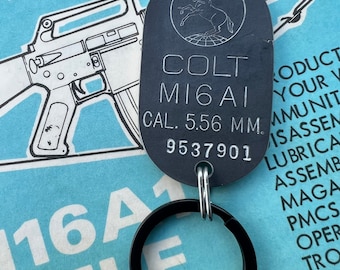 Colt M16A1 Keychain Made From Retired Surplus Demilled M16 - Etsy
