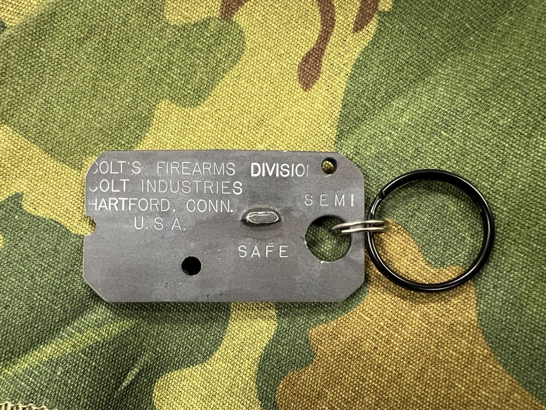 Colt M16A1 Keychain Made From Retired Surplus Demilled M16, -- USGI ...