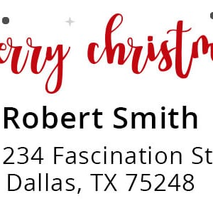Printable Christmas Return Address Labels Template (2 5/8" X 1") - Etsy