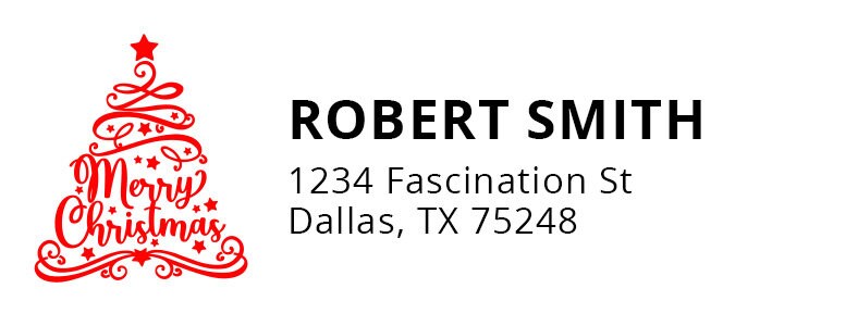 Printable Christmas Return Address Labels Template (digital Download ...