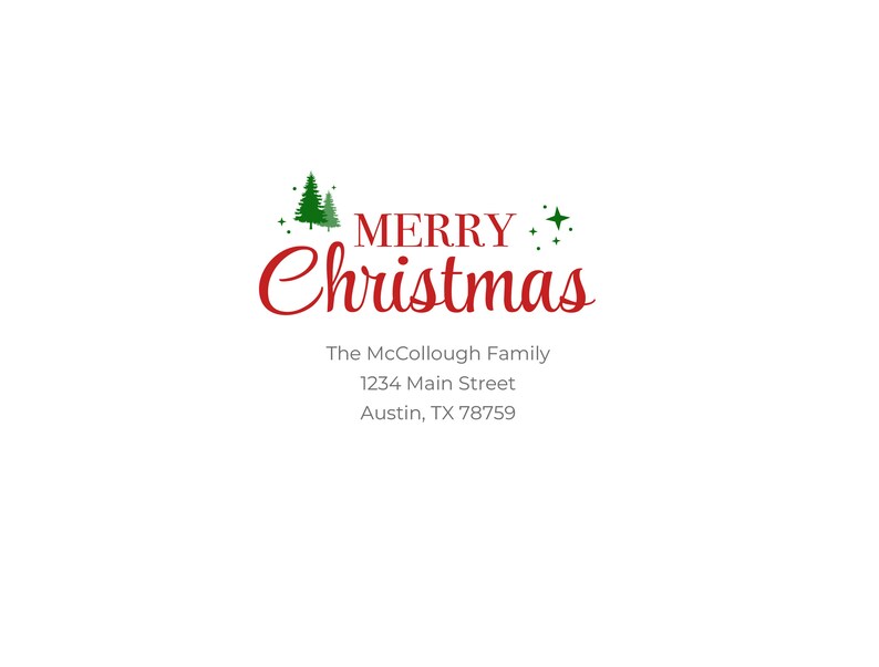 Editable Christmas Envelope Template, Printable Holiday Envelopes ...