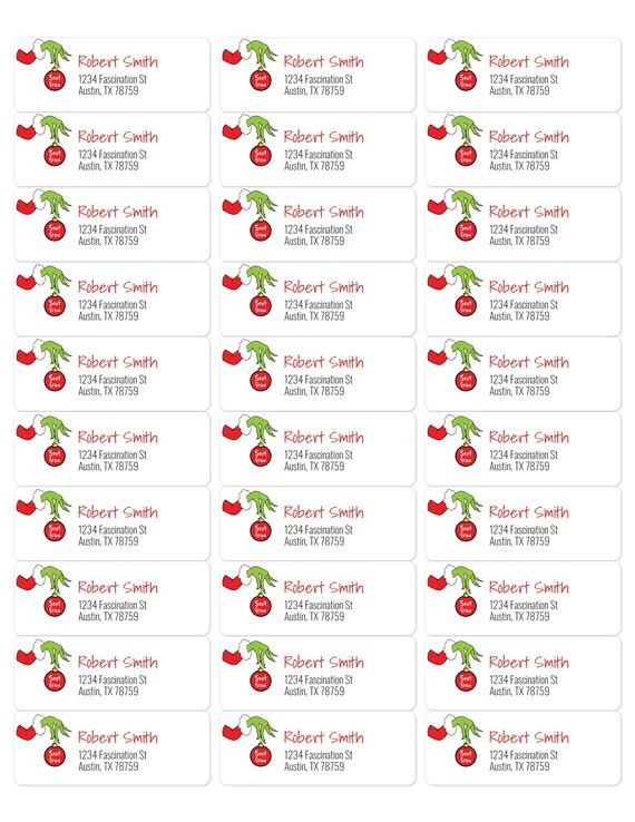 Free Printable Christmas Return Labels 400+ CUTEST Printable Christmas