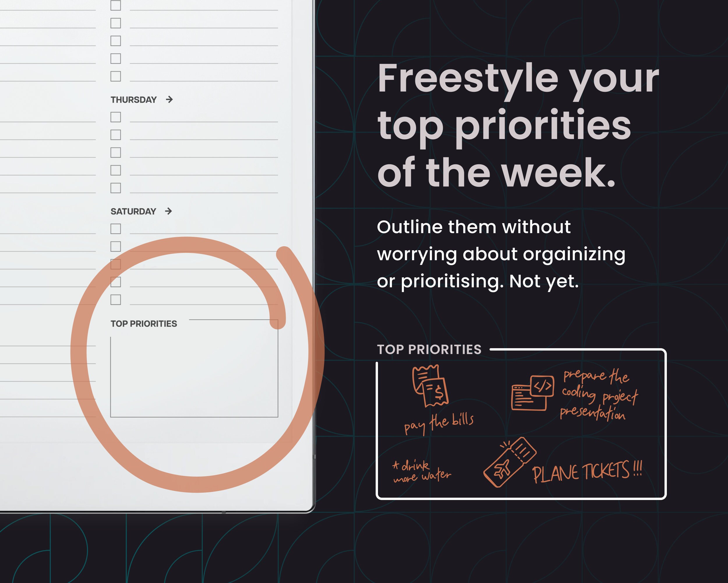 Remarkable 2 Weekly Planner Bundle, Hyperlinked Productivity & Meal ...