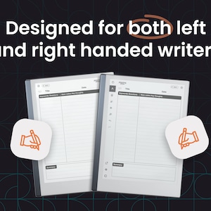 Remarkable Cornell Notes Notebook, PDF Format, Hyperlinked, Left Hand ...