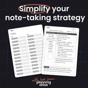 Remarkable Cornell Notes Notebook, PDF Format, Hyperlinked, Left Hand ...