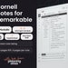 Remarkable Cornell Notes Notebook, PDF Format, Hyperlinked, Left Hand ...