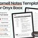 Remarkable Cornell Notes Notebook, PDF Format, Hyperlinked, Left Hand ...
