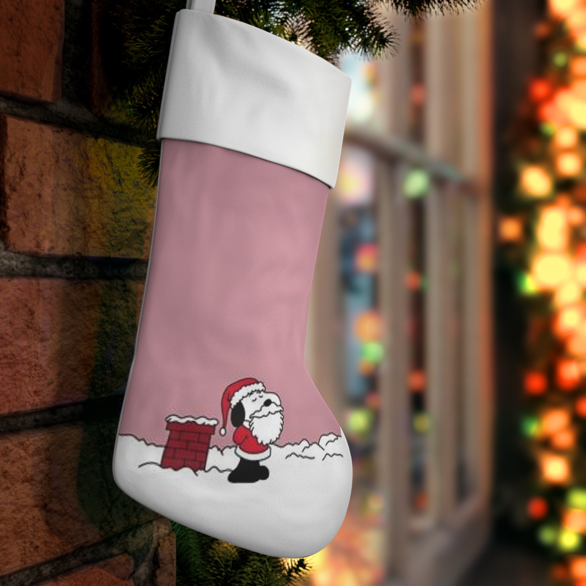 Snoopy Christmas Stocking - Etsy