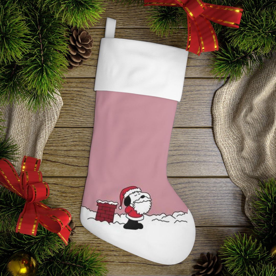Snoopy Christmas Stocking - Etsy
