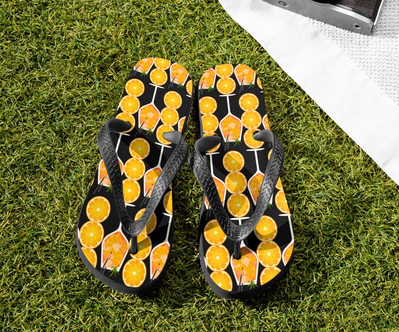 Aperol Spritz Flip-flops, Orange Beach Sandals, Aperol Spritz Drink ...
