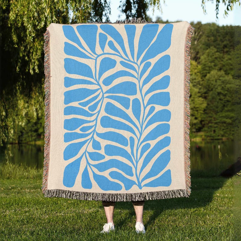 Leaf Throw Blanket - Etsy