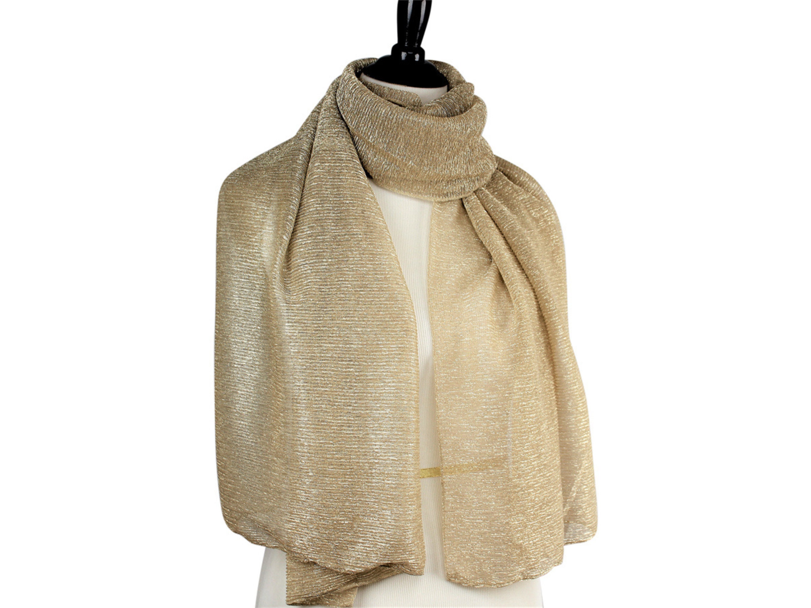 Golden Sparkle Hijab, Formal Hijab, Party Hijab, Eid Hijab, Special ...