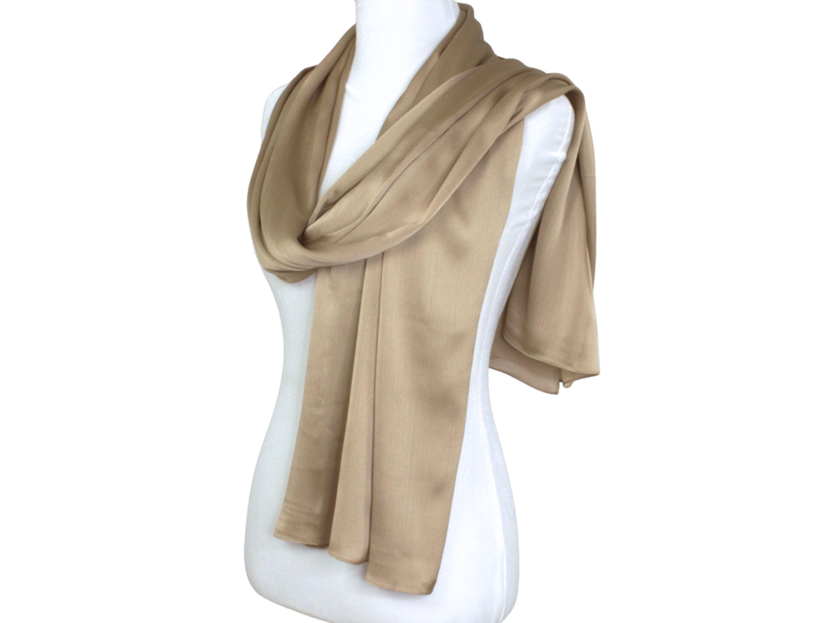 Golden Bronze Satin Crinkle Hijab, Party Evening Wear - Etsy