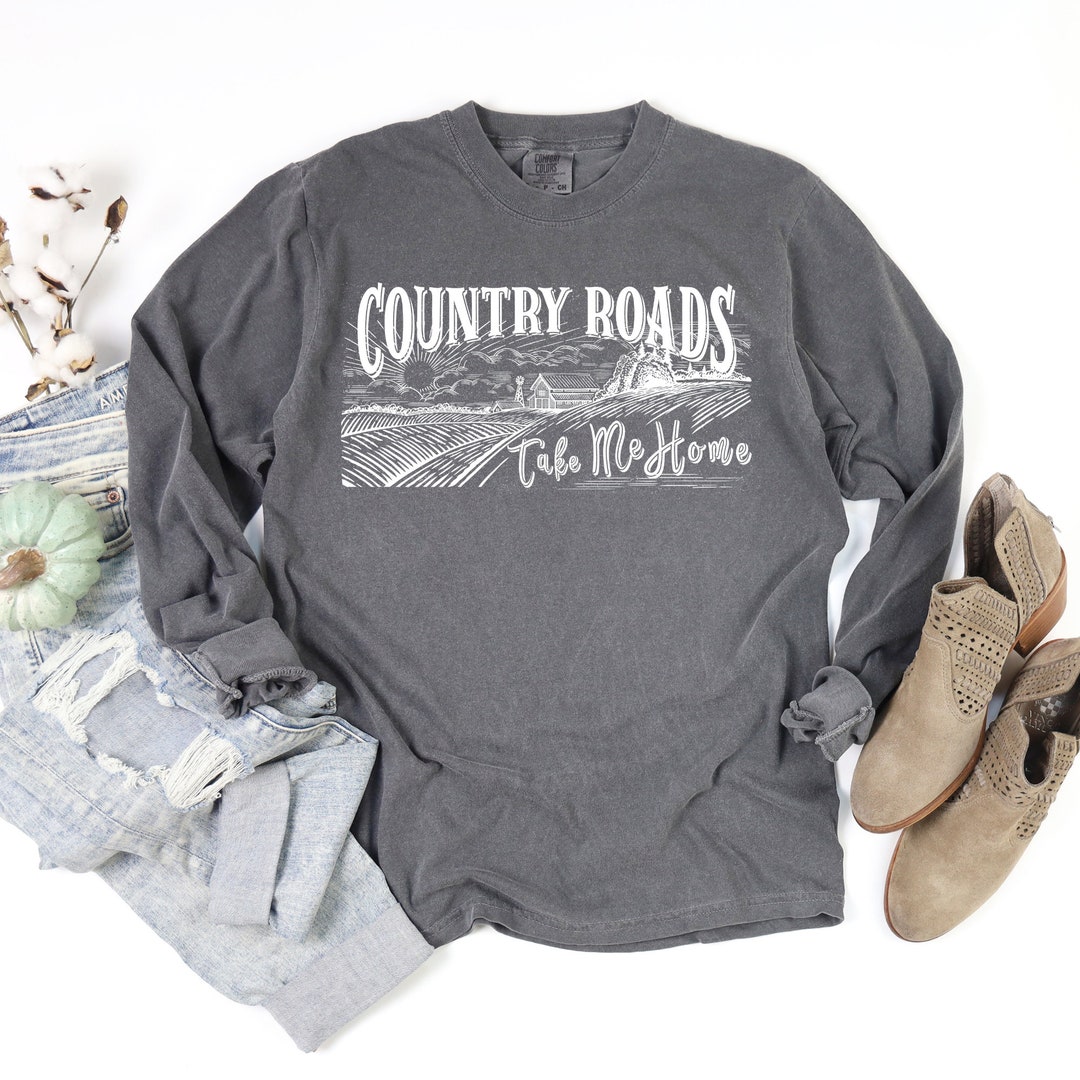 Country Roads Shirt, Country Music Shirt, Country Roads Take Me Home ...