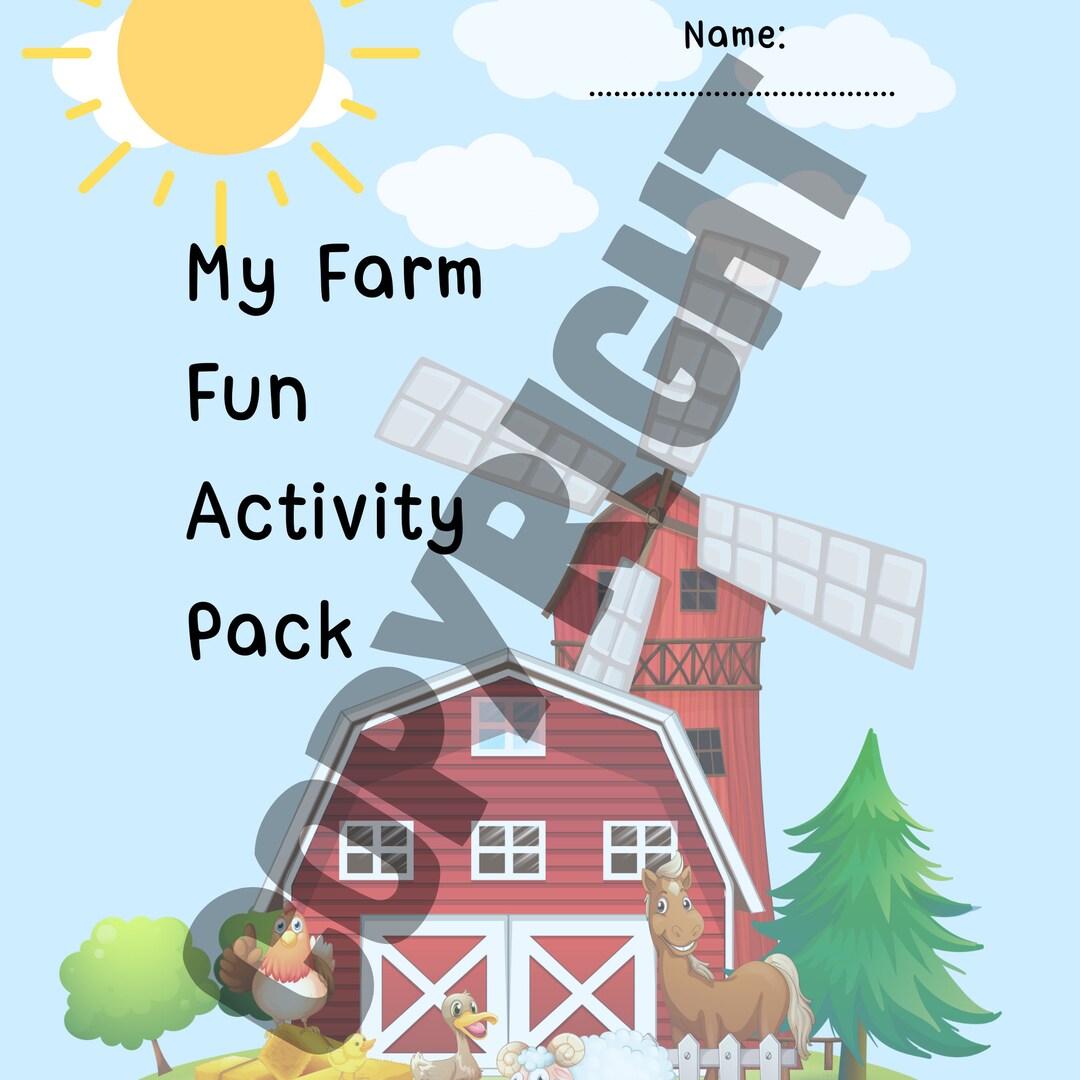 Farm Themed Activity Pack for Children Aged 5 Years+ ! - Etsy