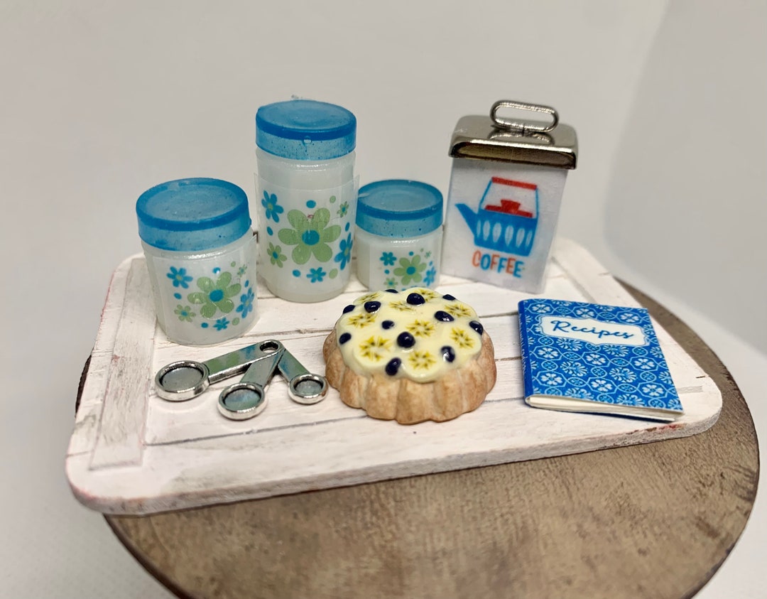 Kitchen Board Bundle Blue Canister Cake - Etsy