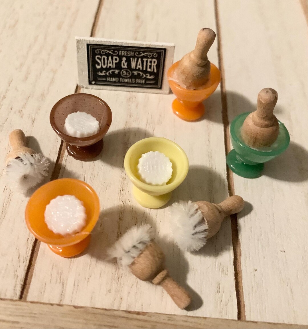 Miniature Mid-century Modern Retro Dish Soap Set - Etsy