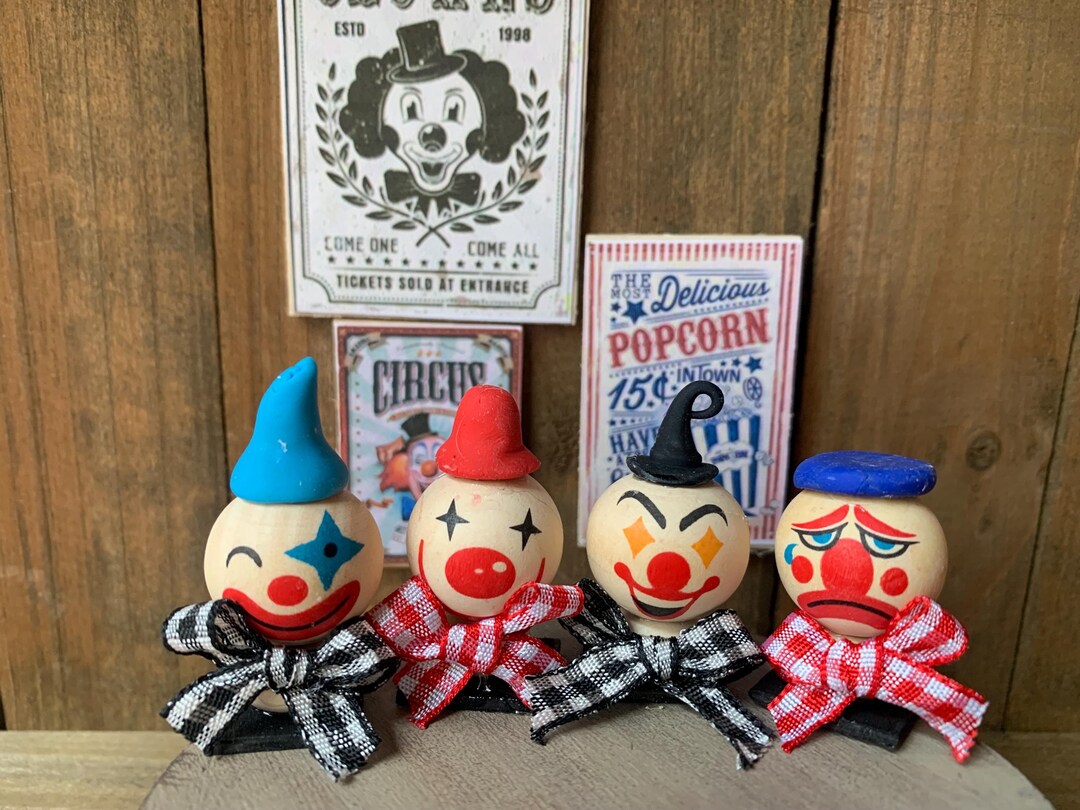 Miniature Dollhouse Clown - Etsy