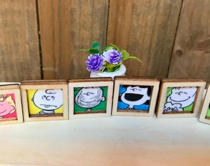 Miniature Snoopy Peanuts Charlie Brown Set Lot Group Picture for ...